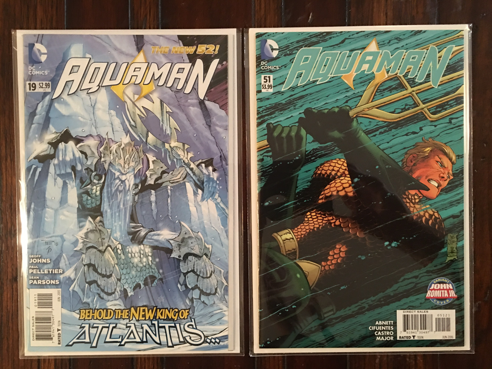 DC Comics AQUAMAN (New 52) 19 1st KING NEREUS & 51 ROMITA VARIANT NM | eBay