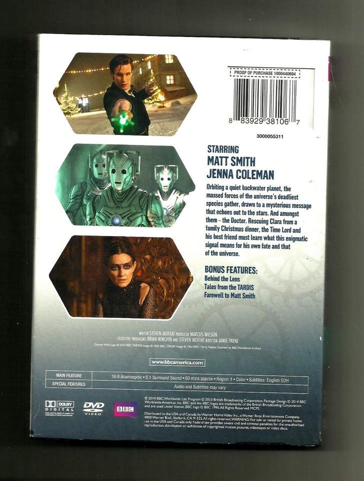 DOCTOR WHO The Time of the Doctor (2014, DVD) BRAND NEW: Matt Smith ...