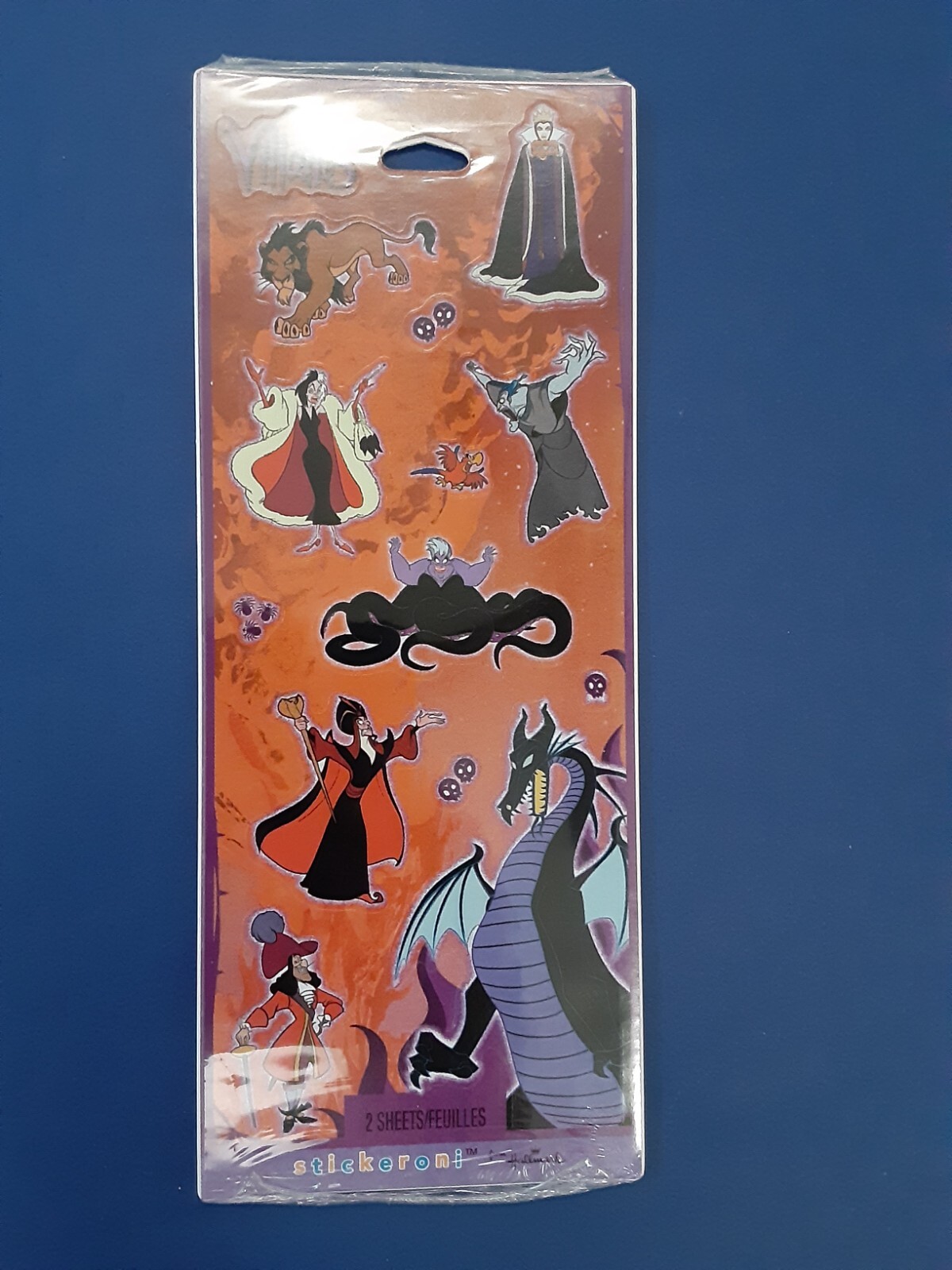 Hallmark Stickeroni Disney Villains sticker package (2 sheets) | eBay