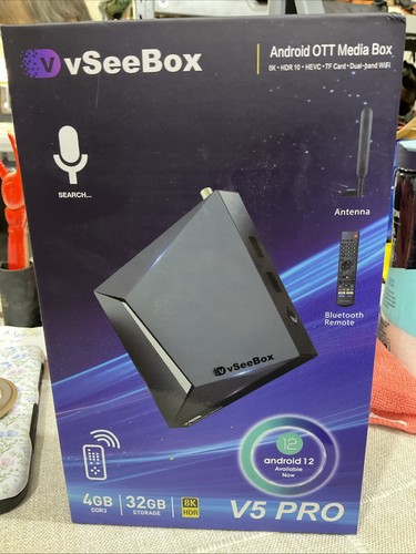 vSeeBox V5 Pro Android 12 Streaming Media Player - Free Shipping! - NEW ...