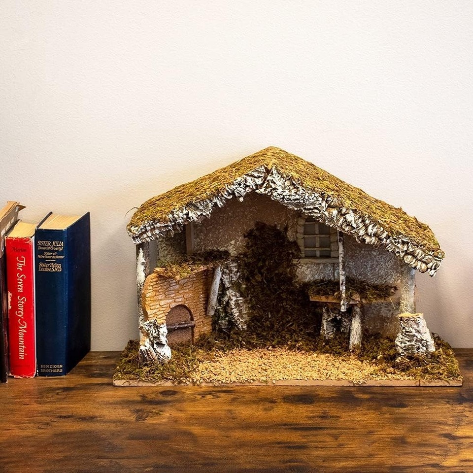 Nativity Creche Stable | 12" Tall and 19" Wide | 2 | eBay