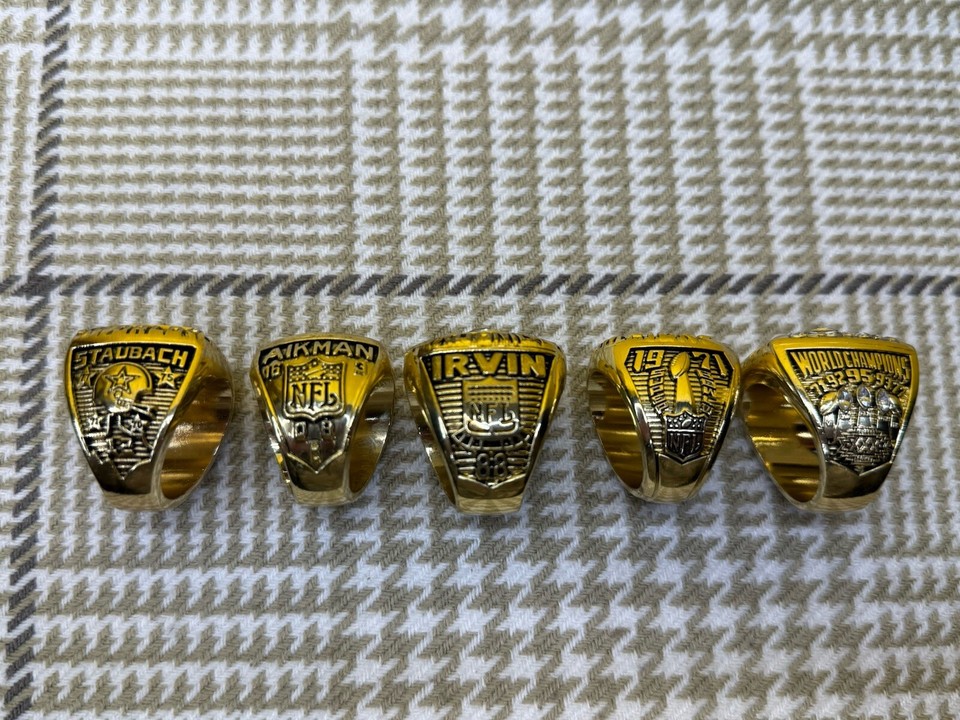 Dallas Cowboys Super Bowl 5 Ring Set with Display Box | eBay