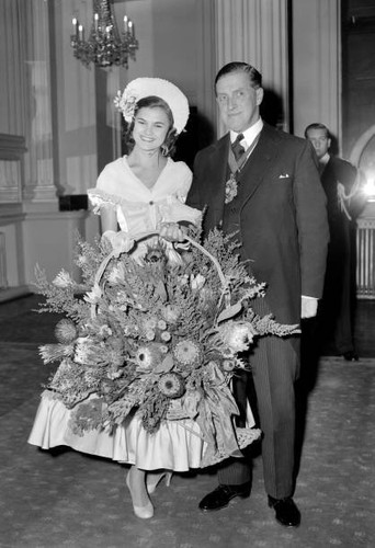 Norma Vorster Miss South Africa a sheaf flowers she presented - 1956 ...