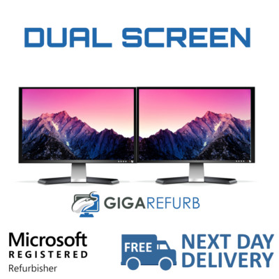 Cheap DUAL 19" LCD TFT PC Movie Gaming CCTV VGA Monitor | eBay UK