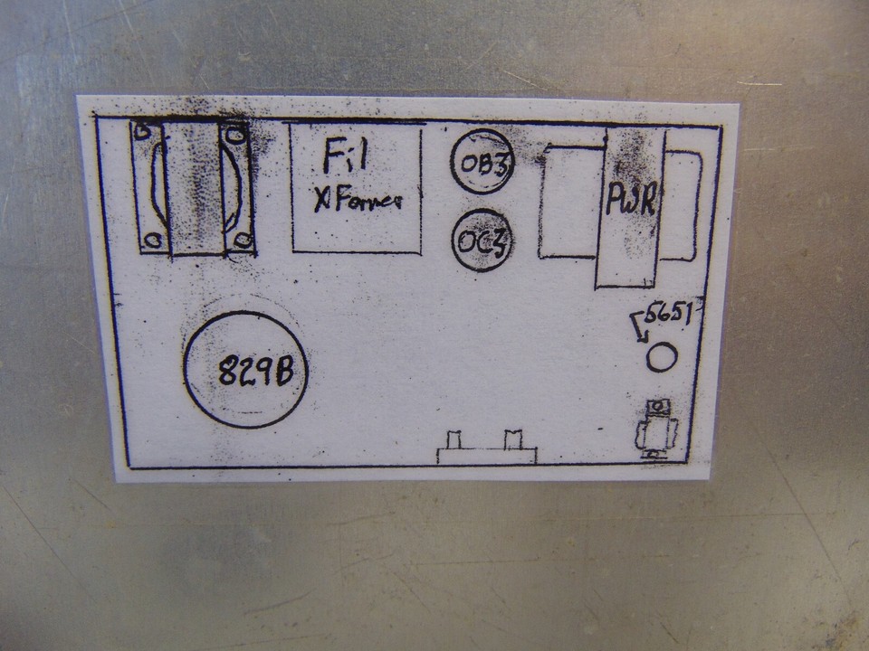 Ham Radio VHF 2 Meter 829B Push Pull Class-C Vacuum Tube RF Power ...