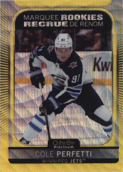 2021-22 O-Pee-Chee Platinum - Marquee Rookies Cole Perfetti #290 Neon ...