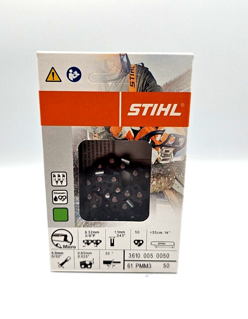 Stihl 14" Chainsaw Chain 61PMM3 50, 3610 005 0050, 3/8 .043" New OEM | eBay