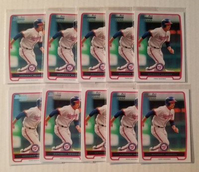 Anthony Rendon Rookie 2012 Bowman 10 ct lot Nationals (10) #BP88 Angles ...