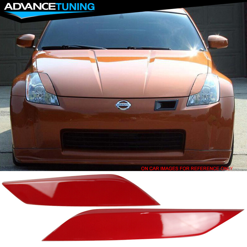Fits 03-08 Nissan 350z Headlight Eyelid Eyebrow Cover OEM Painted Color ...
