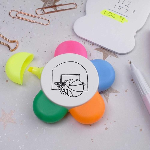 'Basketball Hoop' Flower Shape Highlighter Pen (HL00004967) | eBay