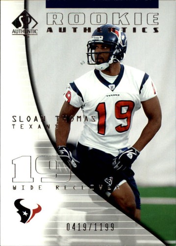 2004 SP Authentic #99 Sloan Thomas RC /1199 Card | eBay