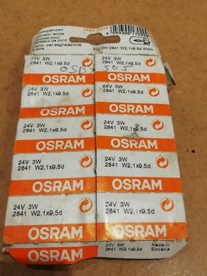Osram 24v 3W (505) Commercial Vehicle Bulbs W2.1x9.5d 2841 x 10 bulbs ...