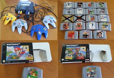 NINTENDO 64 + 22 Games Original Console From 1997 MARIO KART SUPER ...