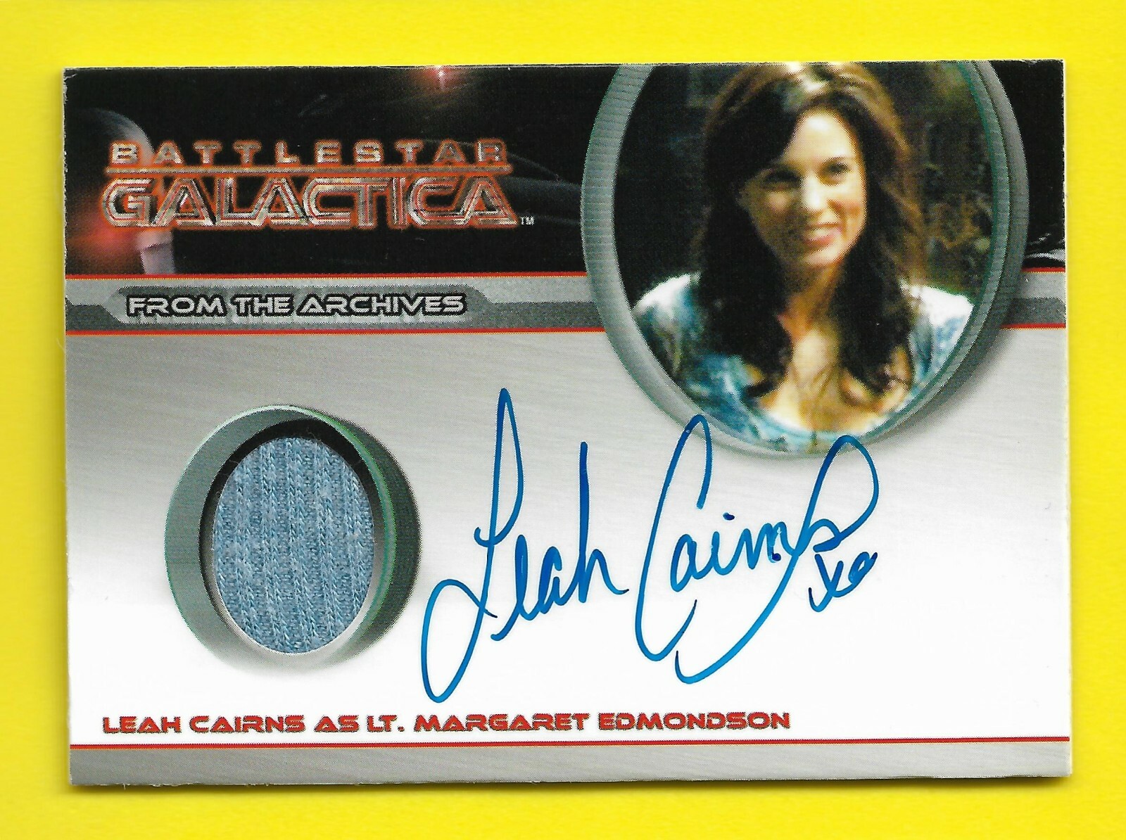 Battlestar Galactica Season 4 Costume Autograph Leah Cairns as ...