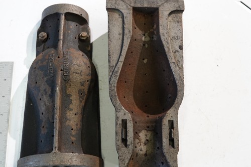 SLYVANIA OSRAM CORNING Ribbon machine Glass OIL LAMP CHIMNEY blow mold ...