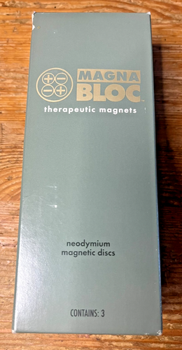 Magna Bloc Neodymium Magnetic Discs Set 3 Therapeutic Ceramic Magnets ...