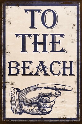 Beach & Seaside Theme Metal Signs/Plaques, Decorative Gifts & Home ...