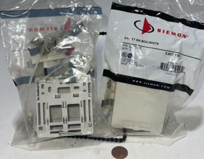 Lot Of 4! Siemon 2-Port SM Boxes White Surface Mount Fiber Optic ...
