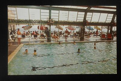 1961 Interior New Salt Water Pool Chalfonte-Haddon Hall Hotel Atlantic ...