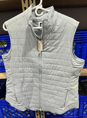 FootJoy Women's Gray Full Zip Sleeveless Insulated Golf Vest Size Large ...