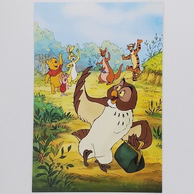 Winnie the Pooh Postcard Disney Piglet Tigger Kanga Roo Rabbit Owl 100 ...
