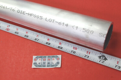 1.89" OD x .20" Wall 6061 ALUMINUM Round Tube 72" long 1-1/2" SCHEDULE ...