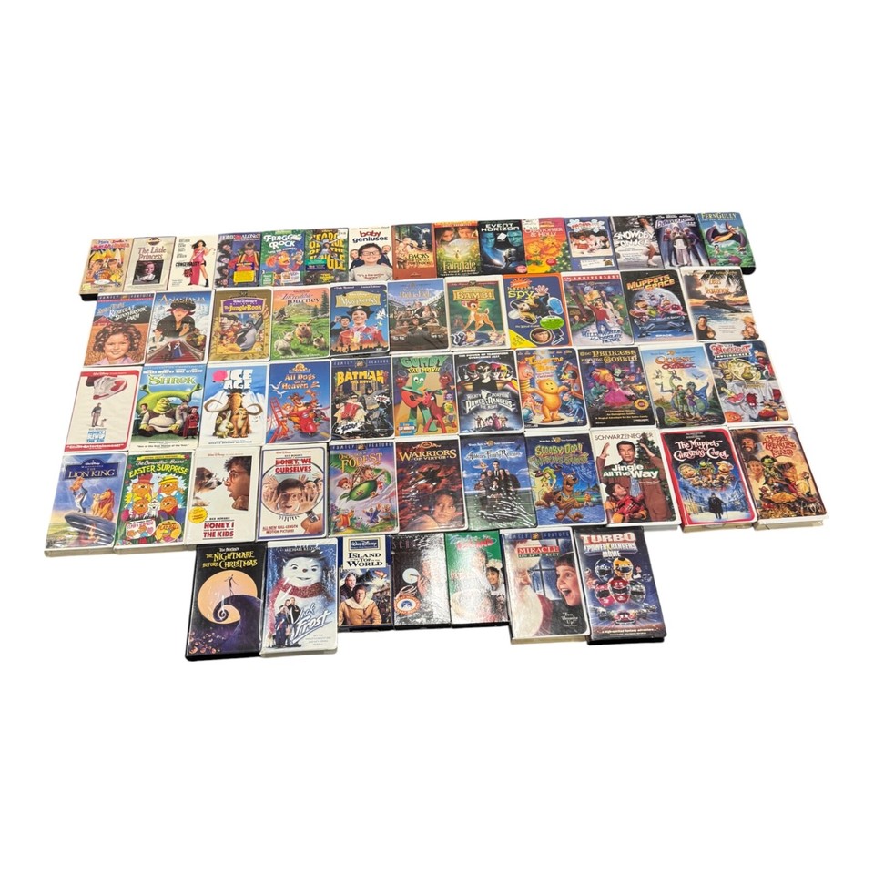Lot of 55 Vintage VHS Movies Collection | eBay