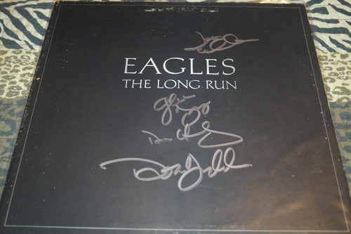 Eagles Signed Autograph Album Vinyl Record The Long Run | eBay