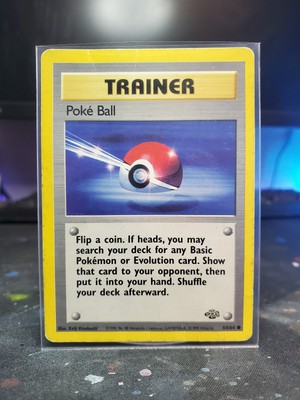TRAINER POKE BALL Unlimited 64/64 1999 Pokemon Jungle Card TCG WOTC | eBay