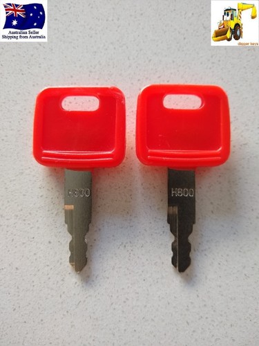 2 x John Deere Excavator Plant Digger Keys H800 Set of 2 FREE POSTAGE ...