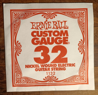 Ernie Ball 1032 Plain Steel Custom Gauce Rope X Electric Guitar Or ...