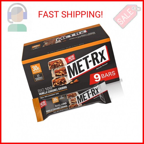 MET-Rx Big 100 Colossal Protein Bars, Vanilla Caramel Churro Meal ...