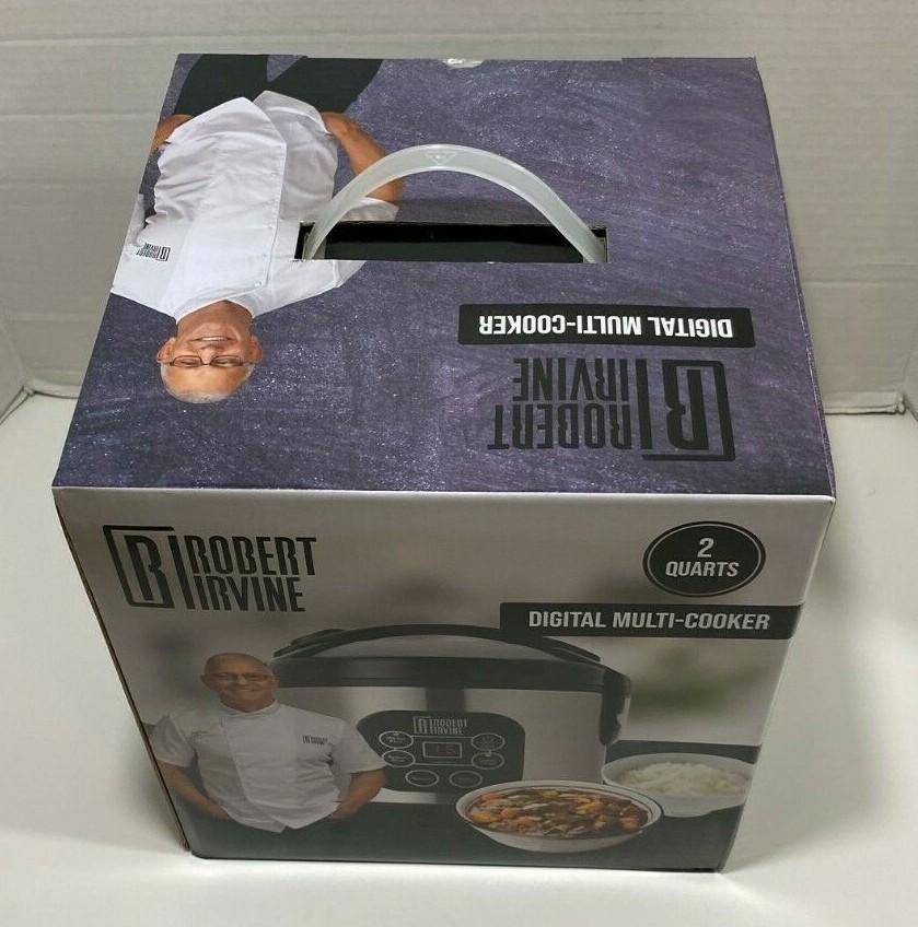 Robert Irvine 2 Quart Digital Multi-Cooker, Silver & Black | eBay
