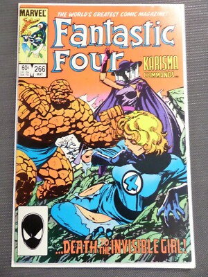 MARVEL COMICS BOOKS FANTASTIC FOUR 266 NM 1ST APP KARISMA JOHN BYRNE ...