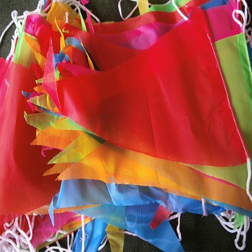 30M Long Multi Coloured 60 Flags Bunting Banner for Party Indoor ...