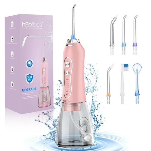 Water Dental Flosser Teeth Cleaner Pick H2ofloss Cordless Portable Oral ...