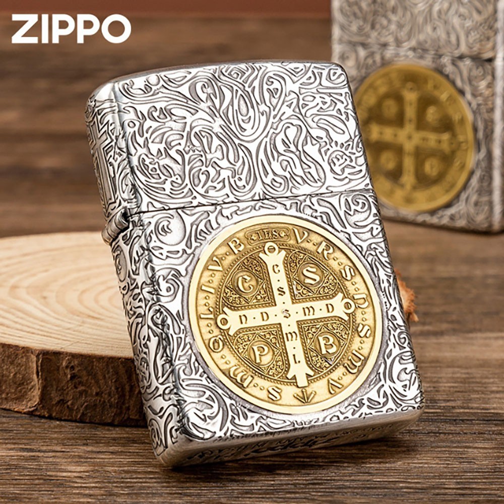 Zippo Constantine lighter Custom/Full Sides Engraving Plate Silver ...