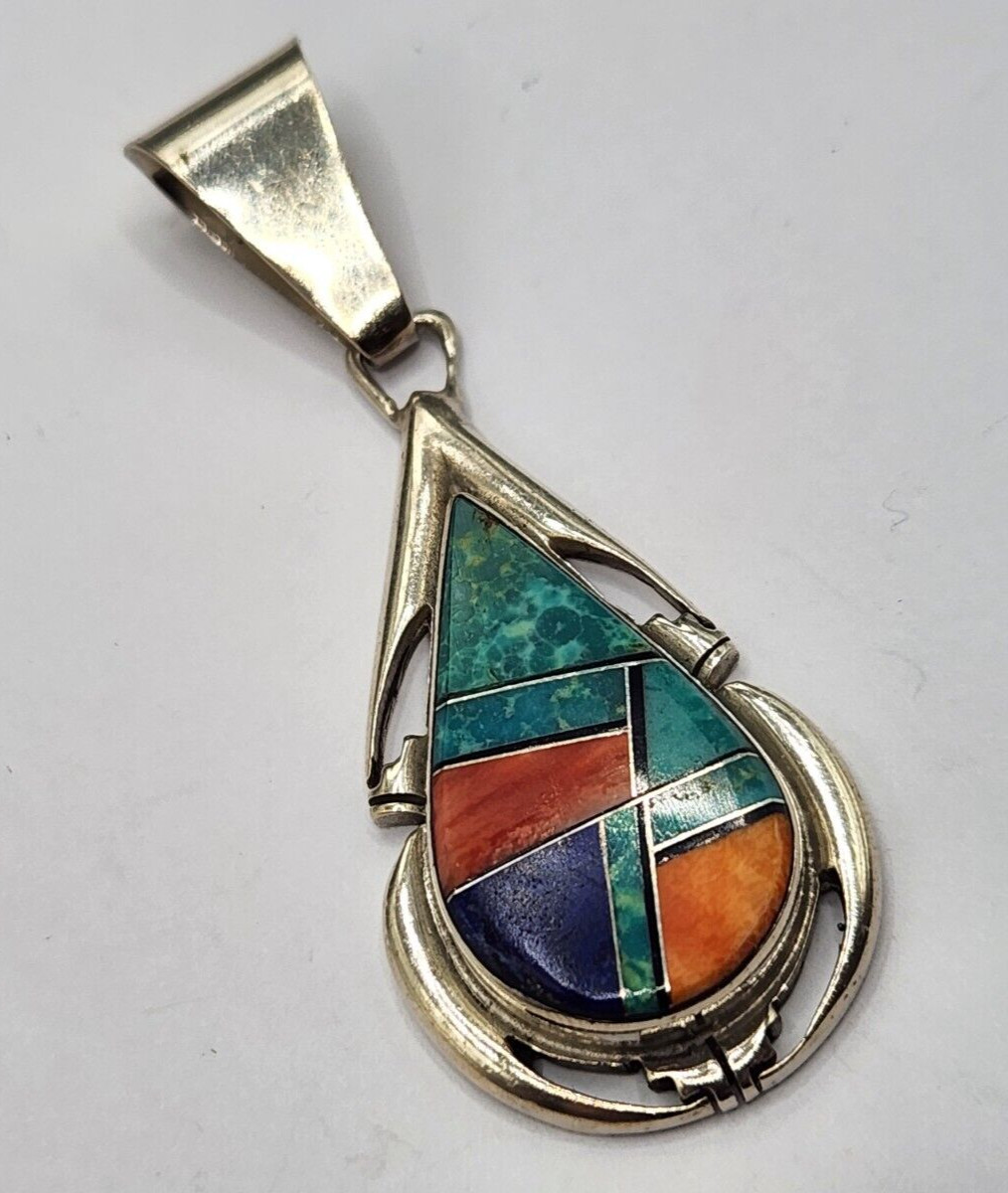 2" NAVAJO Native American Sterling Silver P Sanchez P… - Gem