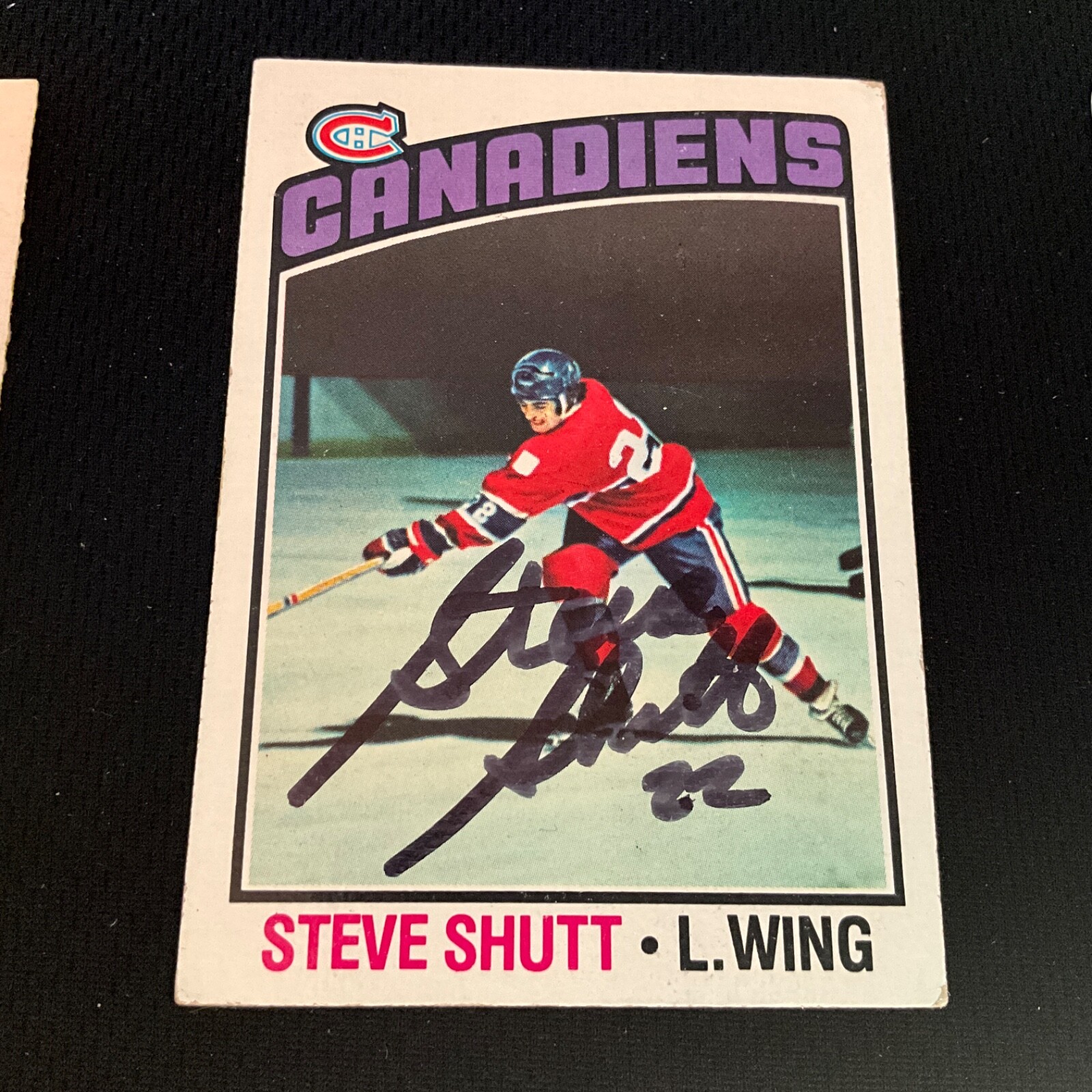 AUTOGRAPHED. 1976-77 Topps Steve Shutt . .HOF #M-1 | eBay