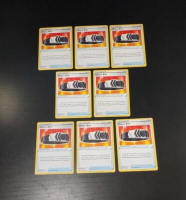Choice Belt 135/172 X8 Pokemon TCG Cards Brilliant Stars Trainer Card ...