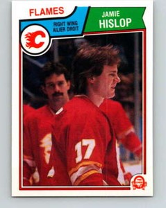 1983-84 O-Pee-Chee #83 Jamie Hislop Calgary Flames V26975 | eBay
