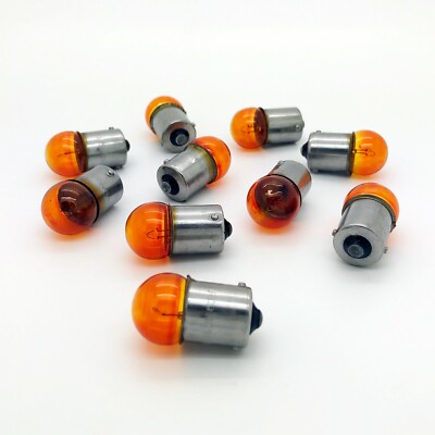 10 x Autolamps 207 Amber R5W 12v 5w BA15S Bayonet Car Bulb 207A | eBay