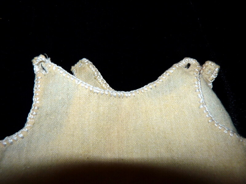 Antique 13" Embroidered Wool DOLL SLIP Undergarment Underwear *FROM ...