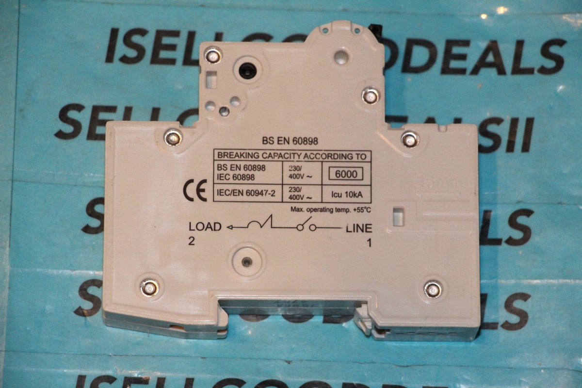 Interruttore 1 Polo Usato Wylex B6 - 6 Amp Plug-In Type B MCB With ...