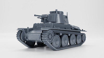 WW2 SWEDEN STRIDSVAGN M/41 LIGHT TANK 3D PRINTED, MANY SCALES AVAILABLE ...