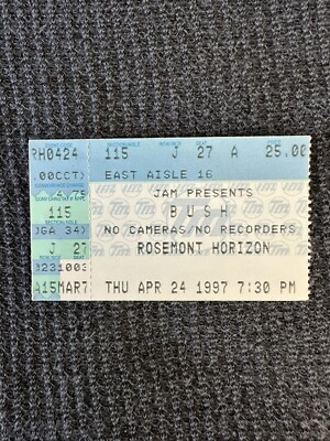 Bush Ticket Stub April 24 1997 Original Concert Ticket Rosemont Horizon ...