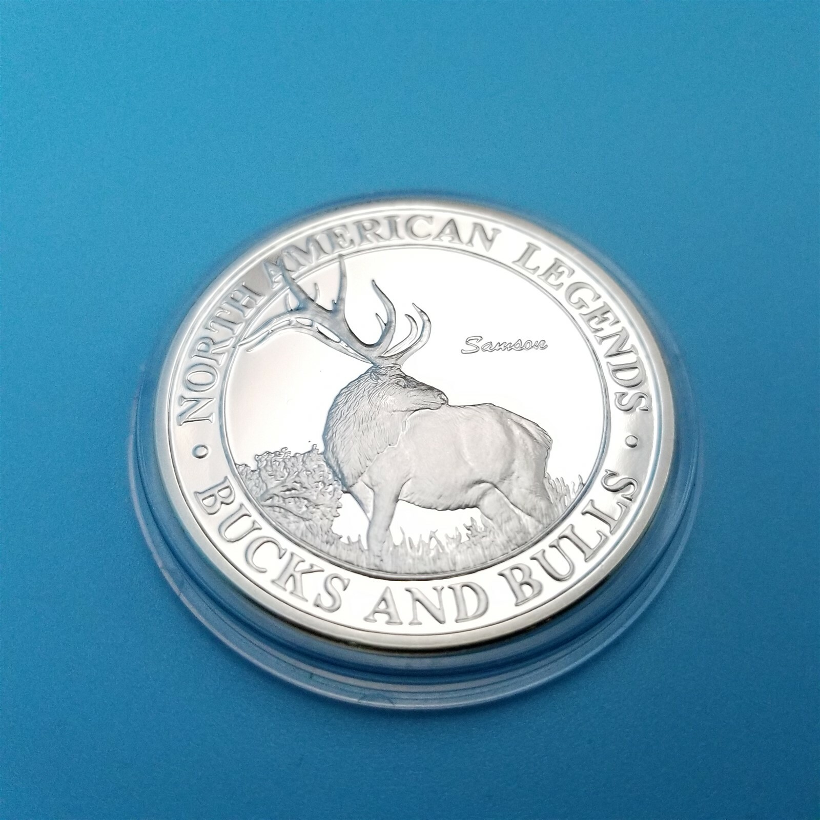 North American Hunting Club Samson Elk Big Game Super Slam Silver Plate ...