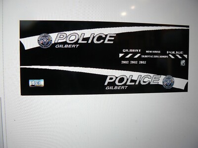 Gilbert Police Police Truck Decals 1:18 | eBay