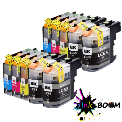 10 Ink Cartridge fits Brother LC65 MFC-5890CN MFC-5895CW MFC-6490CW ...