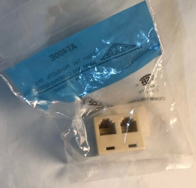 (10 Pack) AT400E Modular Adapter - (2)F 6P4C RJ12 Jacks to (1)M 8P8C ...